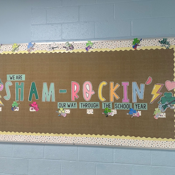 March Bulletin Boards | St. Patrick's Day Bulletin Board | Shamrock ...