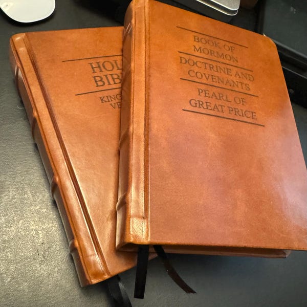 Leather Holy Bible Leatherbound - Etsy