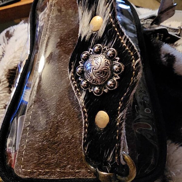 The Gambler Cowhide and Tooled Leather Wallet by Countryside Co. - Etsy