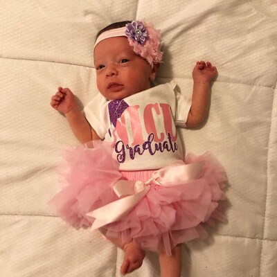 Baby Girl NICU Graduate Outfit NICU Outfit in Lavender and Pink Pink ...