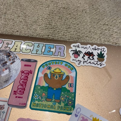 One Thing at A Time, Vinyl Sticker, Colorful, Positivity, Hand Lettered ...