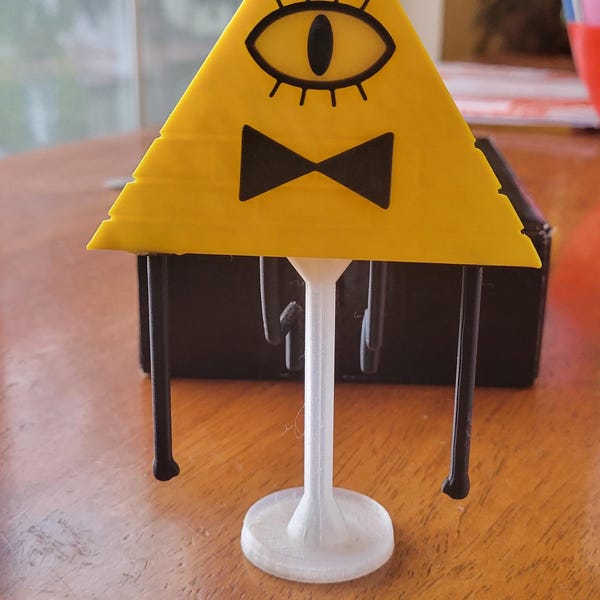 Bill Cipher Desk Figure - Gravity Falls Inspired Decoration - Etsy