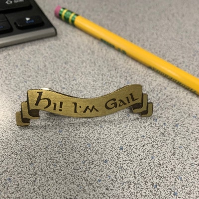 Name Banner Pin Renaissance Faire Ren Fest Renaissance Jewelry Name ...