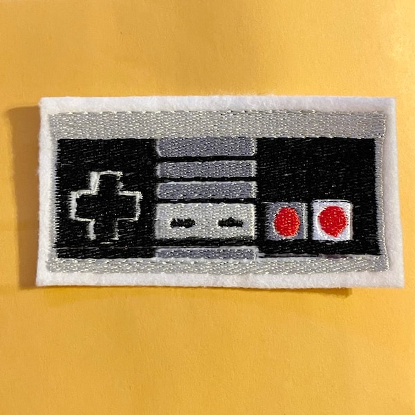 CONTROLLER-- Nintendo Throwback Embroidered Iron-on NES Patch - Etsy