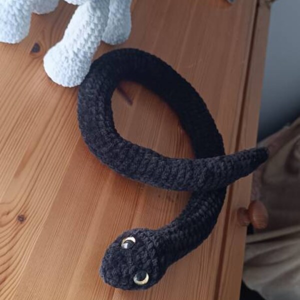 Crochet Snake Pattern, Crochet Amigurumi Pattern, NO SEW, English and ...