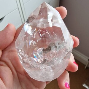 Amphibole Quartz / Angel Wing Phantom Quartz / Hematite Point 84g 8 ...