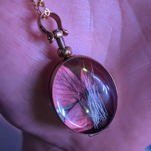 Custom name necklace teardrop glass locket floating locket | Etsy