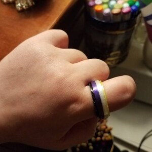 LGBTQ Fidget Rings Pride Flag Fidget Rings Pride Month LGBTQ Flag Ring ...