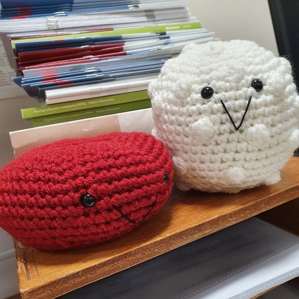 Crochet Blood Cell Plush Trio, Anatomy Science Gift - Etsy