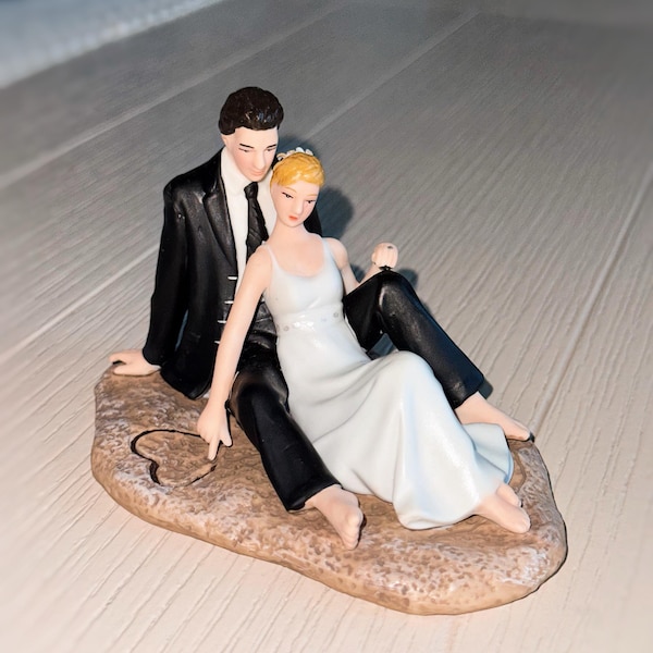 Custom Wedding Cake Topper - Funny Bride and Groom - Bride Carrying ...