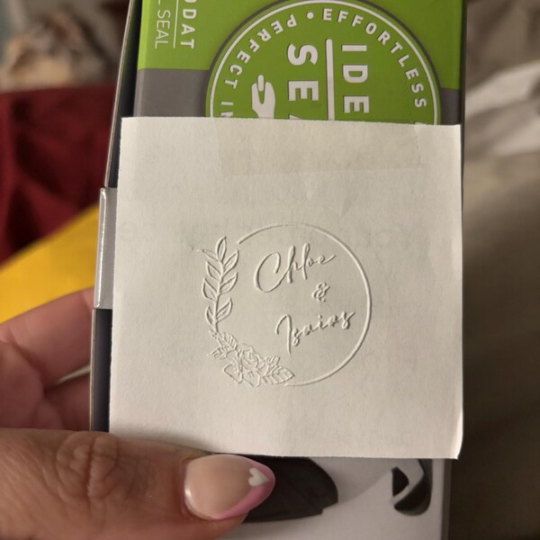 Hot Selling Customized Monogram Embosser Stamp Personal Monogram ...