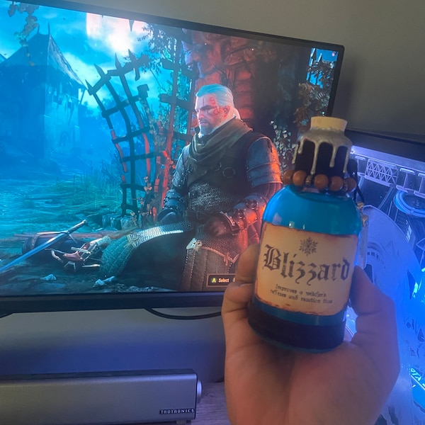 The Witcher BLIZZARD Decorative Interactive Magic Potion Bottle With ...
