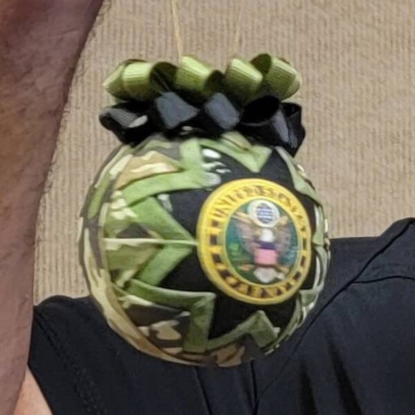 U.S. Army Ranger, Army Ranger Keepsake, Quilted Military Ornament - Etsy