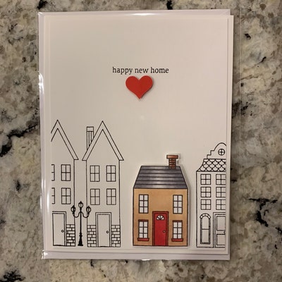 Happy New Home Card New Home Card Home Sweet Home Housewarming Gift ...