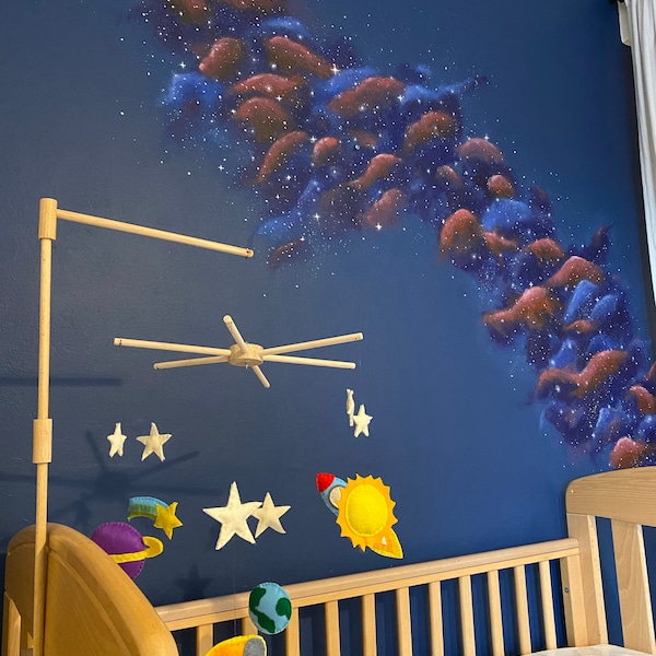 Space Baby Mobile Pattern Felt Mobile Pattern Space Mobile Pattern ...