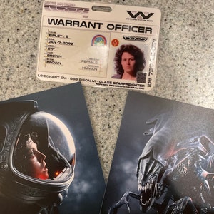 Alien custom Made I.D. Badge Ripley . E USCSS Nostromo - Etsy