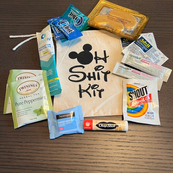 Custom Disney Oh Shit Kit - Disney Girls Trip Hangover Kit - Disney ...