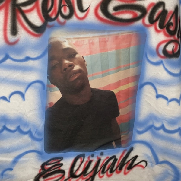 In Loving Memory | Rest in Peace | in Memory of Custom Airbrush Shirt ...