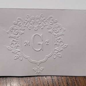 Custom Logo Embossing Stamp, Logo or Emblem Embosser, Wedding Logo ...