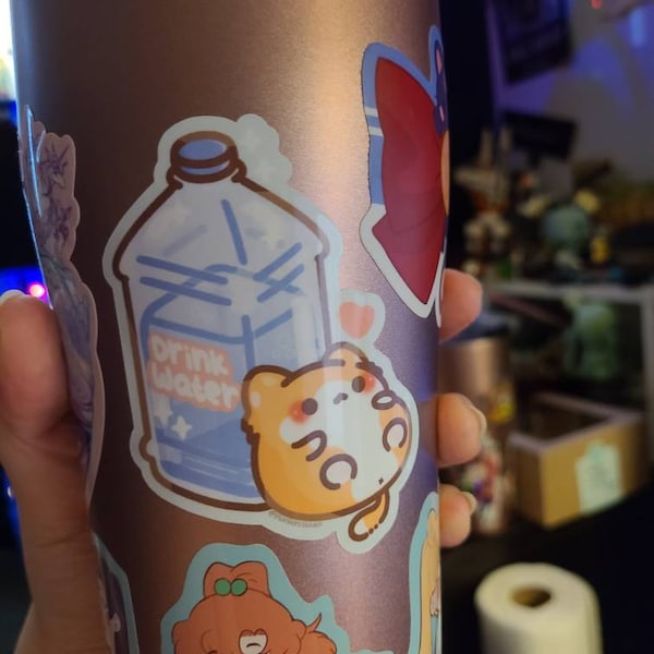 Flower for My Pookie Sticker Corgi Pookie Flower Stickers Funny Kawaii ...