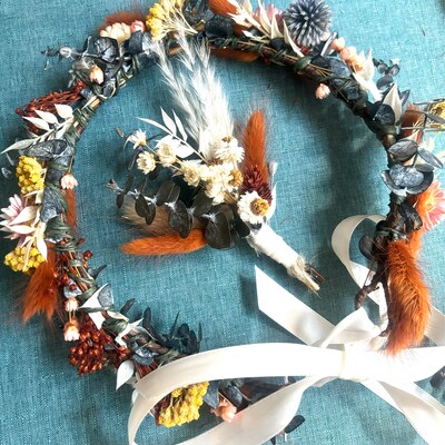 Terracotta Rust Cake Flowers, Flat Lay Flowers, DIY - Etsy