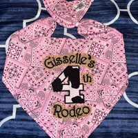 MY FIRST BIRTHDAY Cowboy Rodeo Banner-bright Red Bandana Banner-high ...