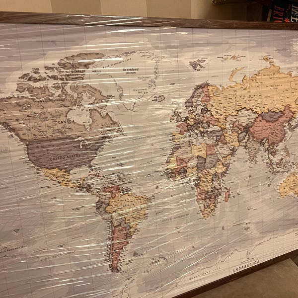 Canada Push Pin Map, Large Wall Art Map, Canada Travel Map, Custom Gift ...