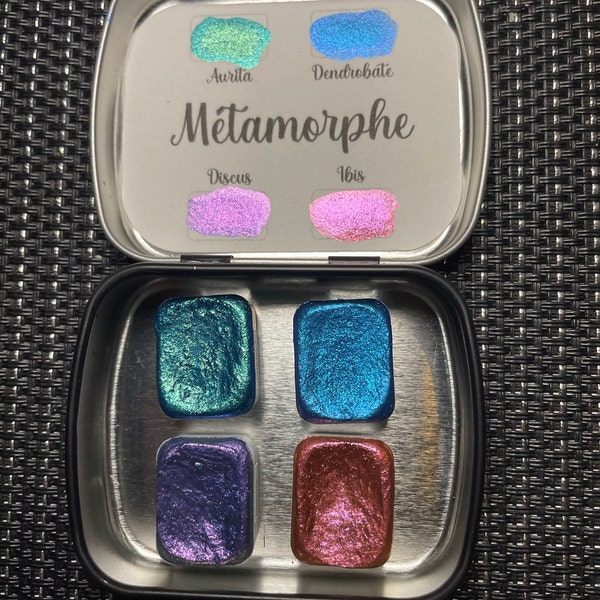 Métamorphe - 4 Chameleon Watercolors - Etsy
