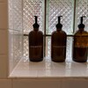 Glass Bathroom Set - 16oz | Amber Glass Shampoo, Conditioner & Body ...