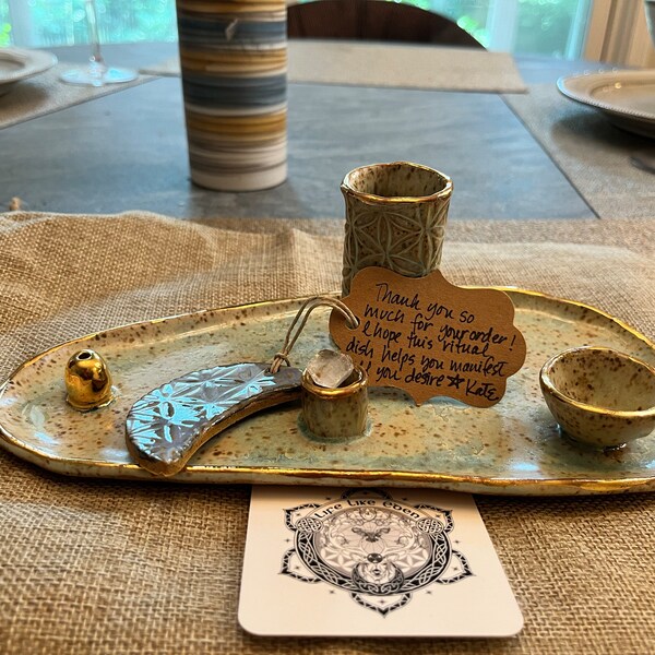 Handmade Ceramic Venus Starpoint Rose Divine Feminine Shelf Altar - Etsy