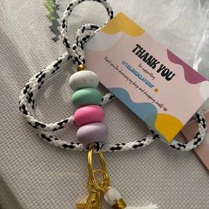 Iridescent Stars Beaded Teacher Lanyard - Etsy