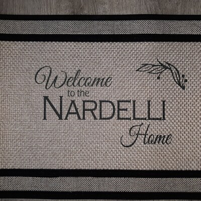 Welcome Family Name Door Mat, Housewarming Gift, Wedding Gift Ideas ...
