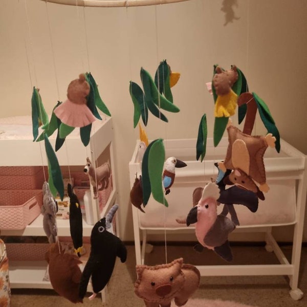 Baby Mobile Australian Animal, Handmade Nursery and Children's Decor ...
