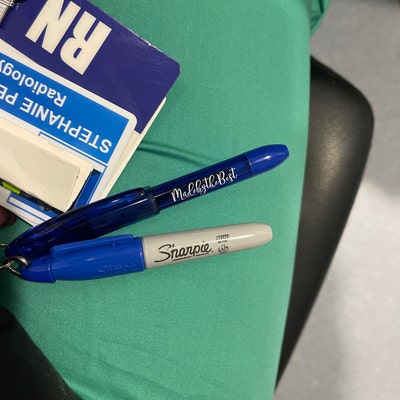 Mini Sharpie for Badge Reel, Nurse Mini Pen Keychain, Badge Reel Mini ...