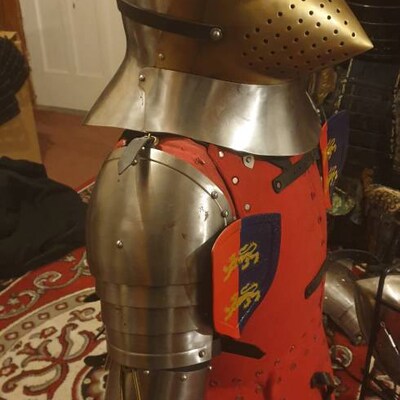 Steel Armour Medieval Foot Armour Pair of Foot Protection Armour Combat ...