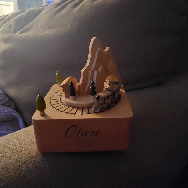 Personalized Musical Train Carousel | Custom Keepsakes Heirloom ...