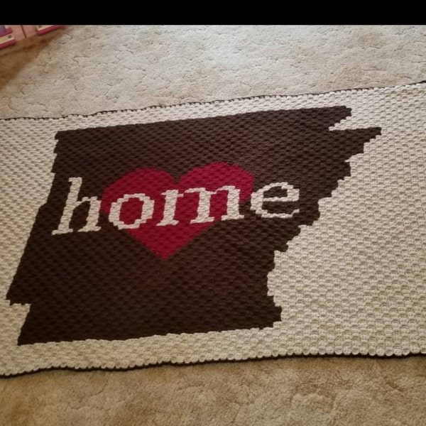 Aloha Aloha Hawaii C2C & Graphghan Afghan Crochet Pattern Blanket ...