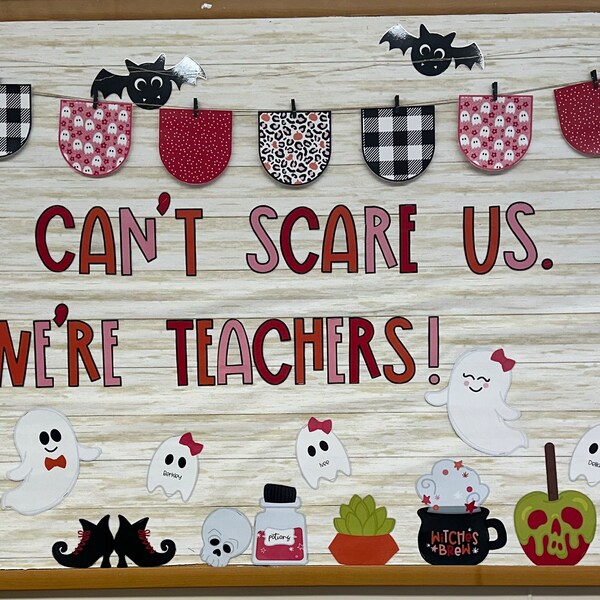 Spooky Staff Shoutouts - Halloween - October Bulletin Board Kit - Etsy