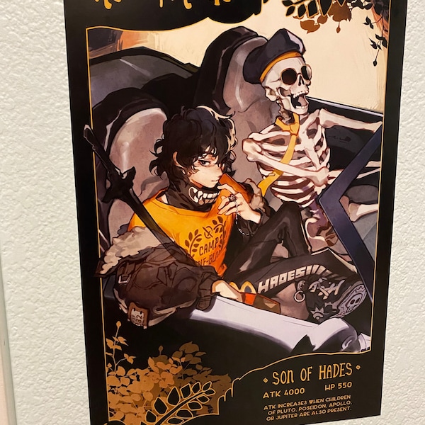Percy Jackson - Nico Di Angelo Mythomagic Art Print - Etsy