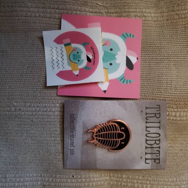 Trilobite Enamel Pin - Etsy