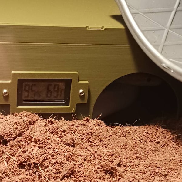 Reptile Humid Hide With Thermometer/hygrometer - Etsy