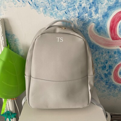 Custom Women Backpack, Personalised Bag With Initials, Faux Leather ...