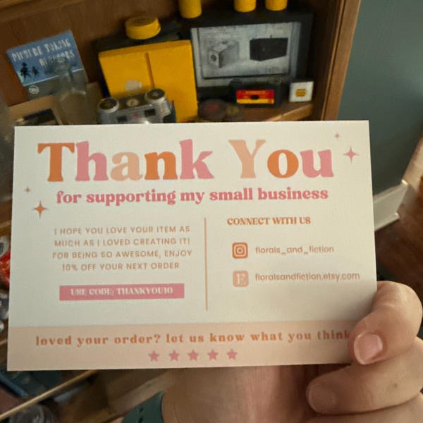 Holiday Printable Pink and Red Package Insert Card, Cute Christmas ...