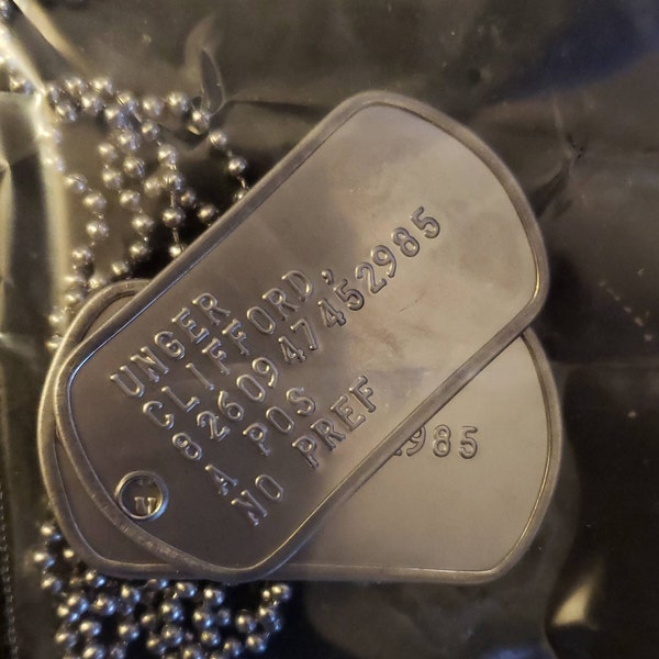 Death Stranding Cliff Unger Military Dog Tags - Etsy