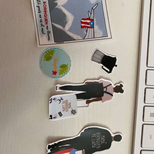 Moca Puerto Rico Map Matte Sticker for Laptops, Water Bottles, and ...