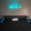 Mountain LED Metal Art Sign / Light up Mountain Metal Sign / Multi ...