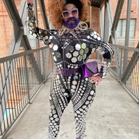 Silver Mirror Jacket / Glass Man Performance Christmas Costume / Broken ...