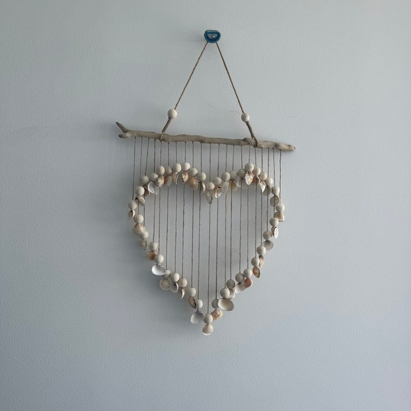 Seashell Wall Art, Shell Wall Decor, Bohemian Wall Hanging With Natural ...