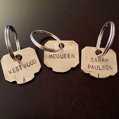 Recycled Key Dog Tag Personalized Pet ID Tag for Your Dog or Cat ...