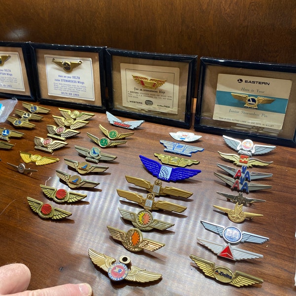 Airlines Pilot Wings Captains Gold Metal Airplane Pin - Etsy